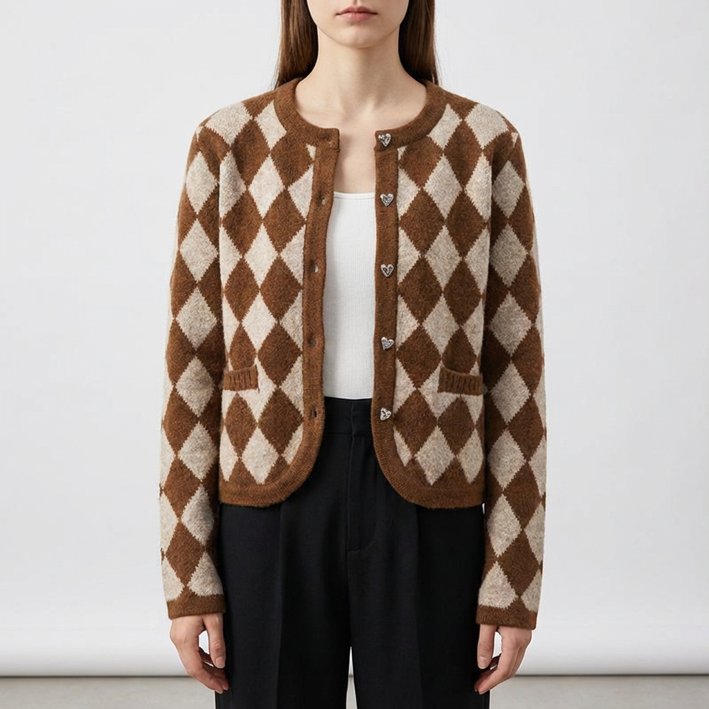 Merino Wool Argyle Cardigan – Theodore Townsend